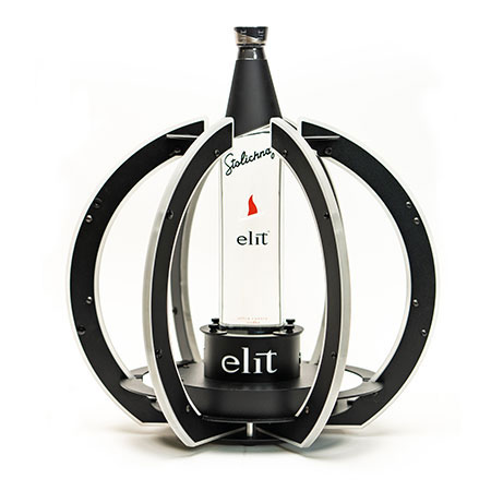 Stoli Elit custom bottle presenter - MRL Promotions