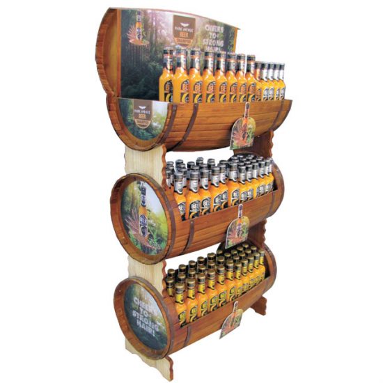 Barrel Shelves Display - MRL Promotions