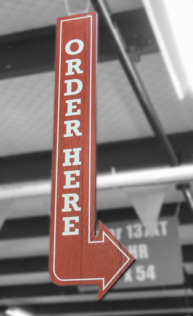 Wood Arrow Sign - MRL Promotions