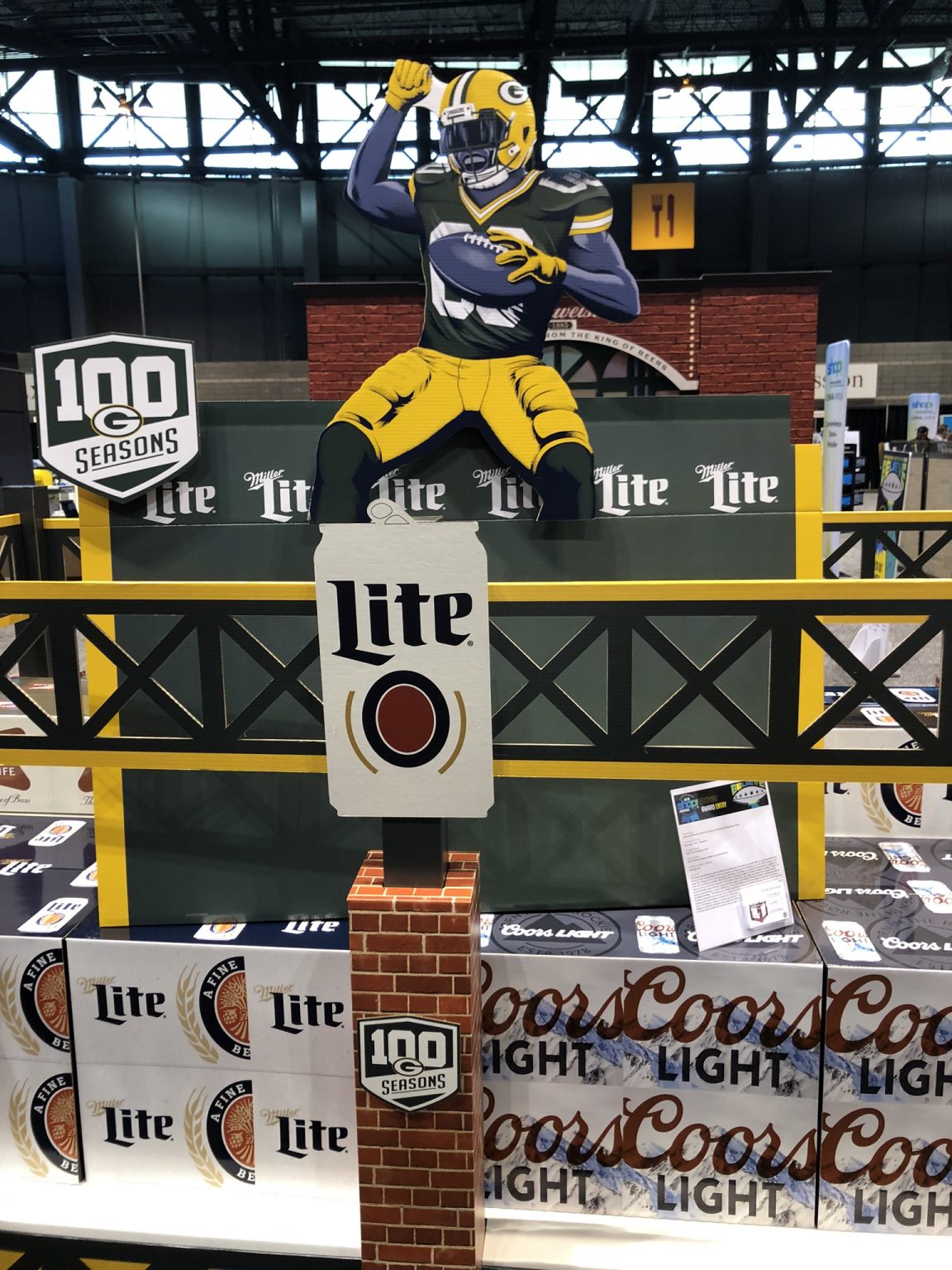 Corrugated Football Cut Out Display Enhancer - MRL Promotions