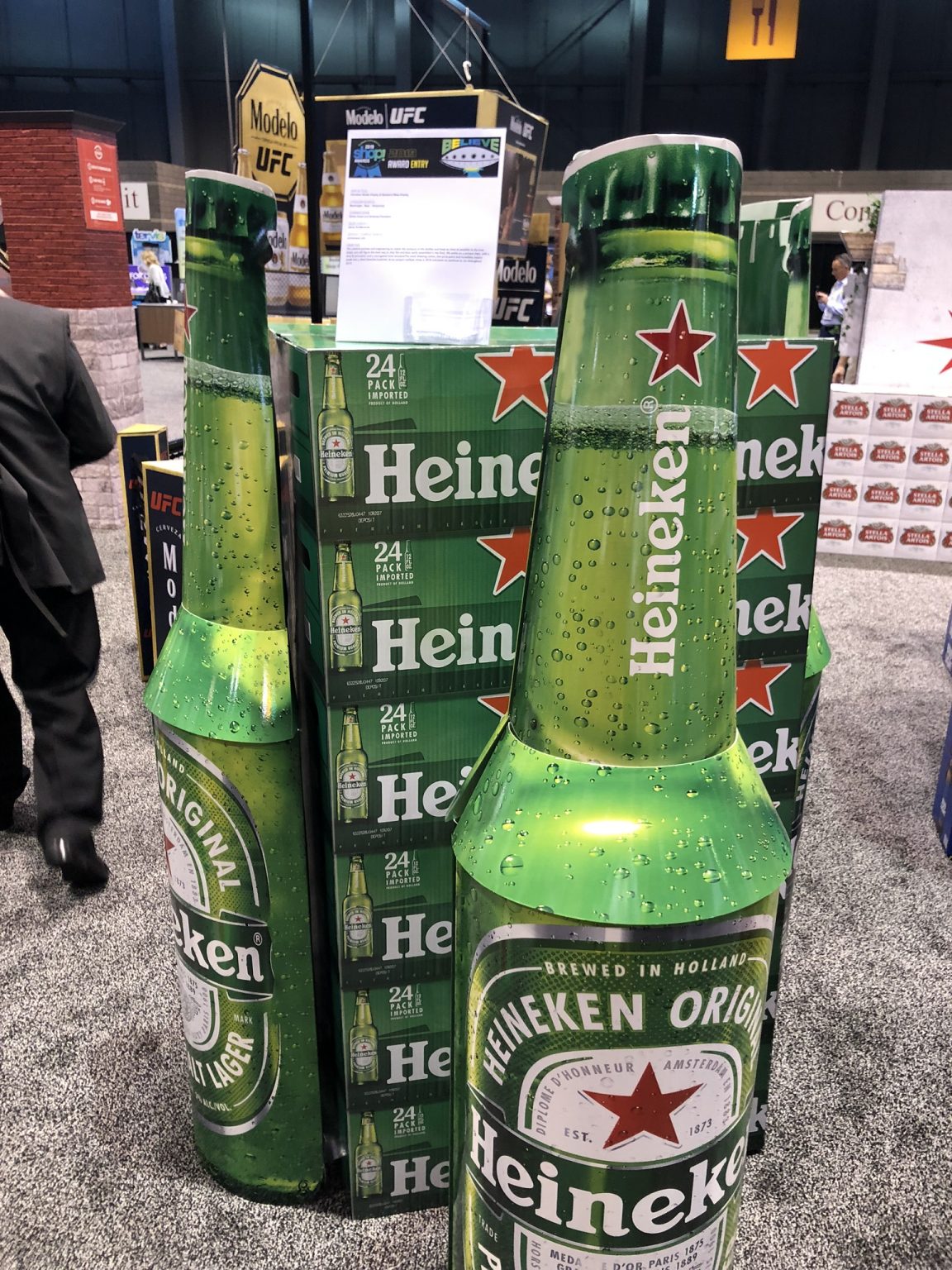 Heineken Bottle Shaped Display Enhancer - MRL Promotions