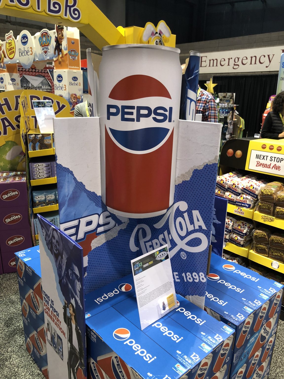 Pepsi Corrugated Floor Display - MRL Promotions