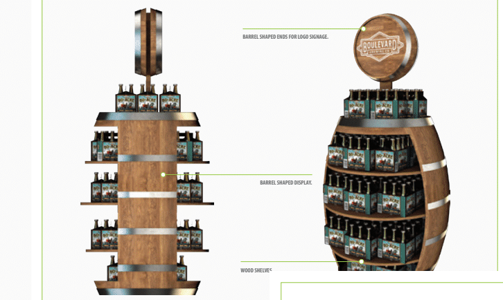 Boulevard Barrel Display - MRL Promotions