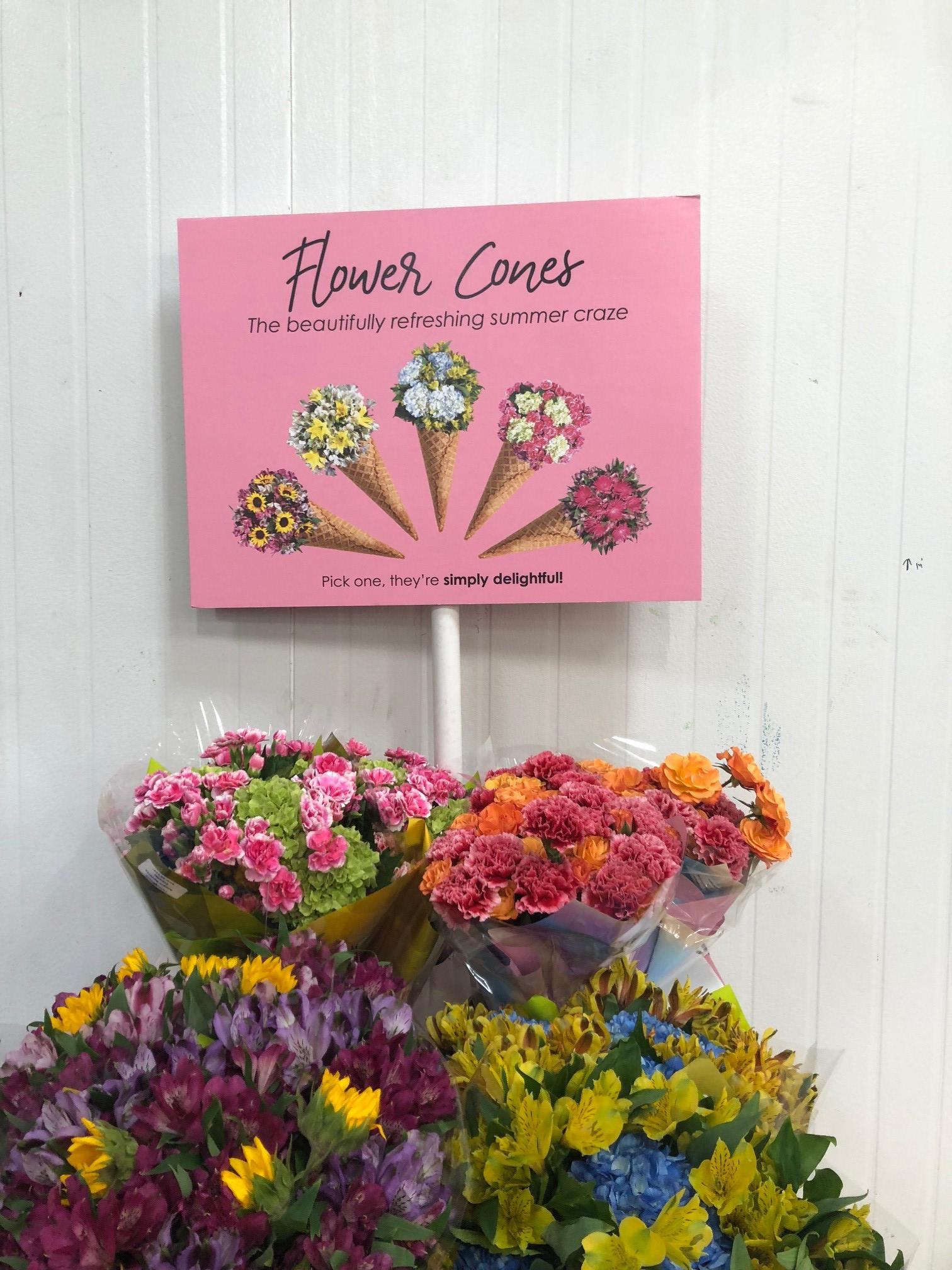 Flower Cones Pole Topper - MRL Promotions