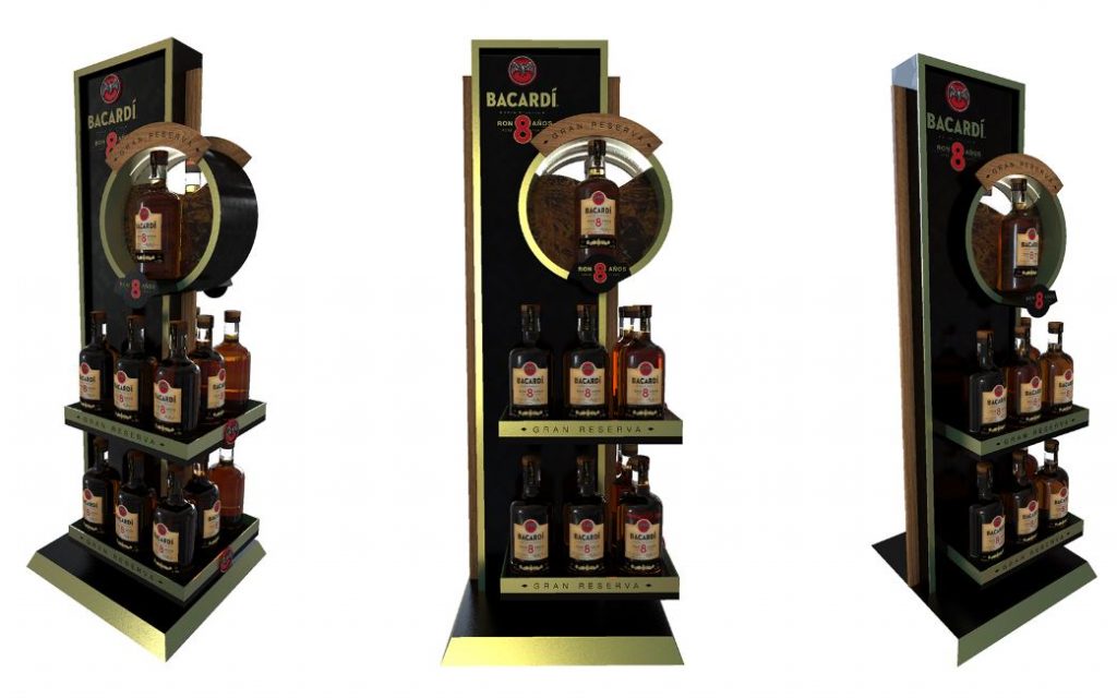 Bacardi Metal Display - MRL Promotions