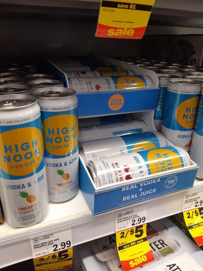 High Noon Vodka Soda Shelf Display - MRL Promotions