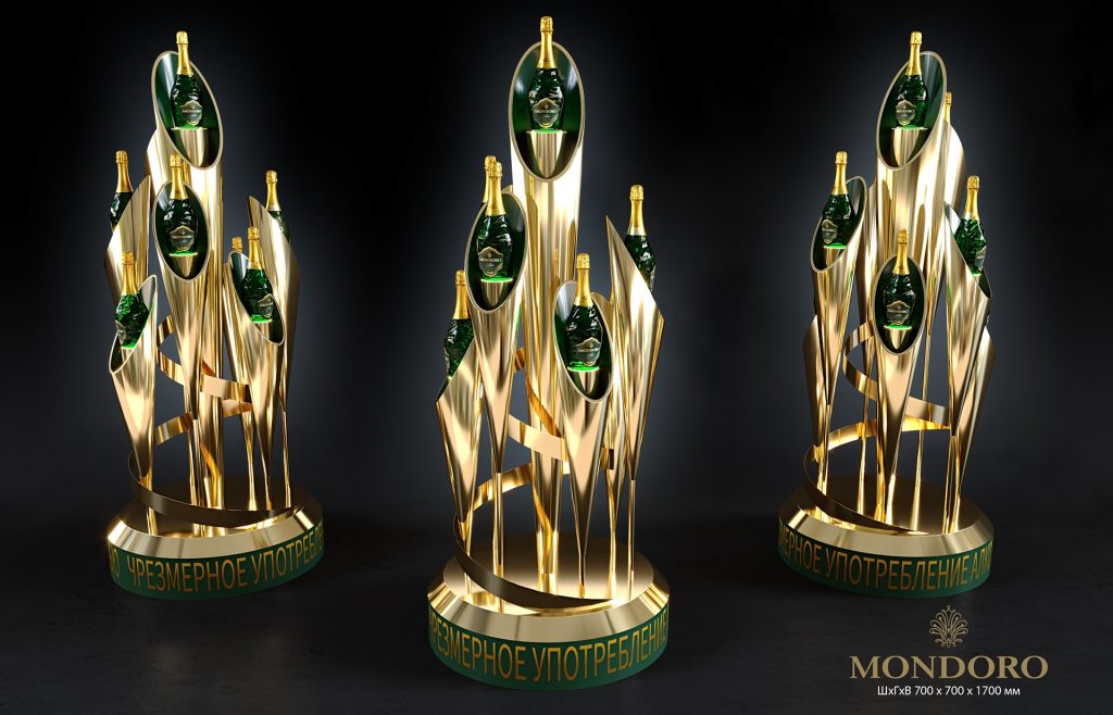 Champagne Bottle Display - MRL Promotions
