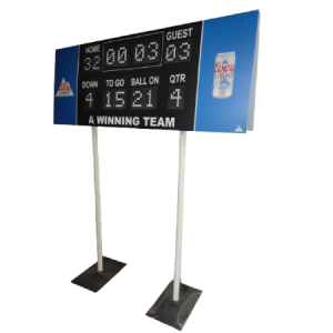 Coors Light Football Scoreboard Corrugated Pole Topper - MRL Promotions